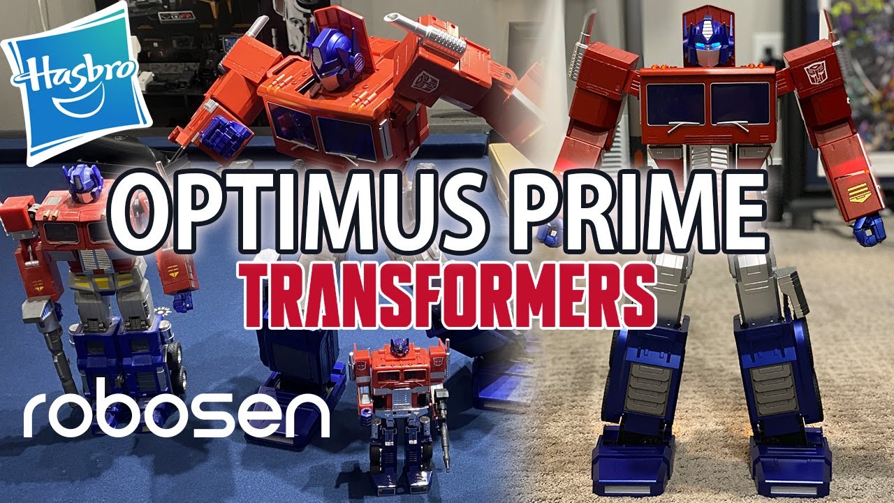 Robosen Optimus Prime: Unboxing! Voice Controlled Autobot. Verbot Cameo ...