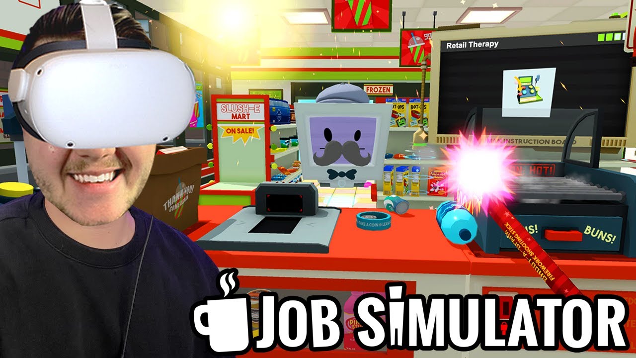 I Got Robbed At Work!!! | Job Simulator | Oculus Quest 2 Gameplay - YouTube