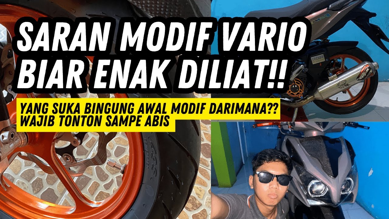 Rekomendasi part modif vario versi gua | MODIFIKASI VARIO 125 OLD - YouTube