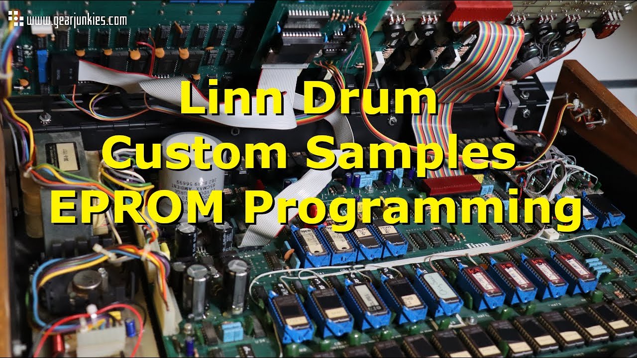 Linn Drum Custom Samples EPROM Programming - YouTube