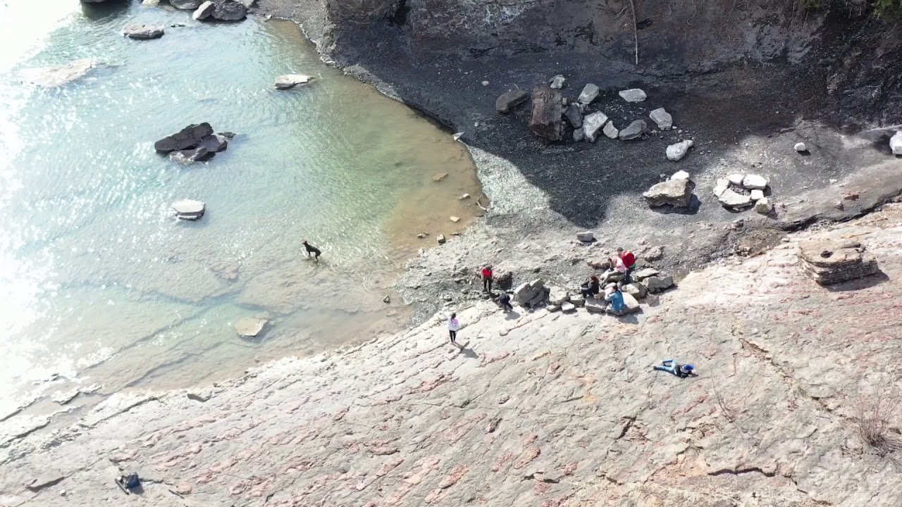 Seebe dam drone footage - YouTube