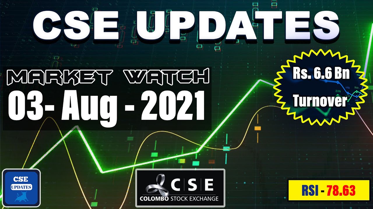 🇱🇰CSE Daily Market Watch 03_Aug_2021 - YouTube