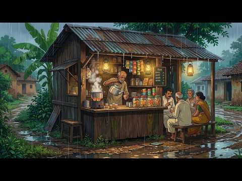 1990s Rainy Village ASMR: The Smell of Chai & Rain on Mud Paths 🏮🌿