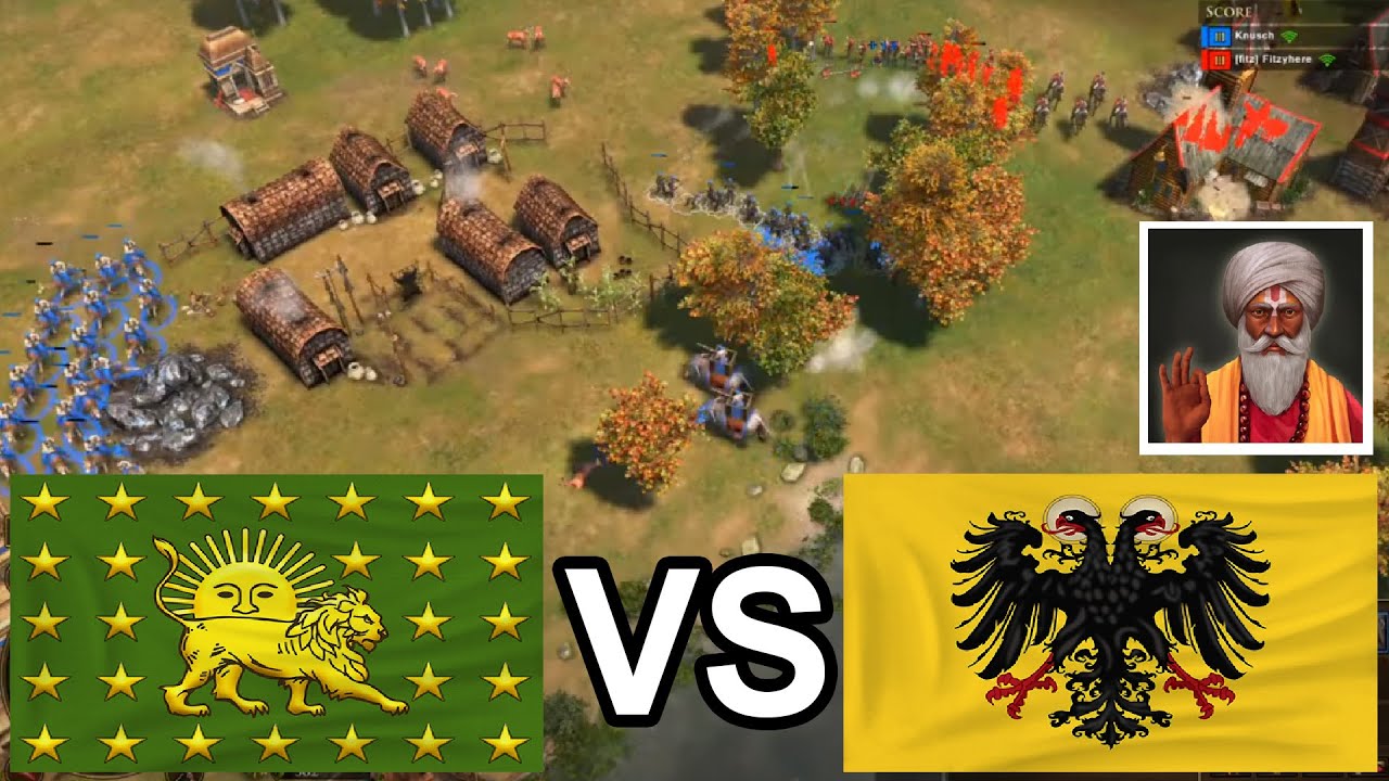 ZAMBURAK vs UHLAN: Indians vs Germans! [Age of Empires 3: Definitive ...