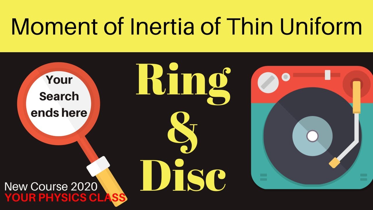 Moment of Inertia of Uniform Circular Ring and Disc | Rotational ...