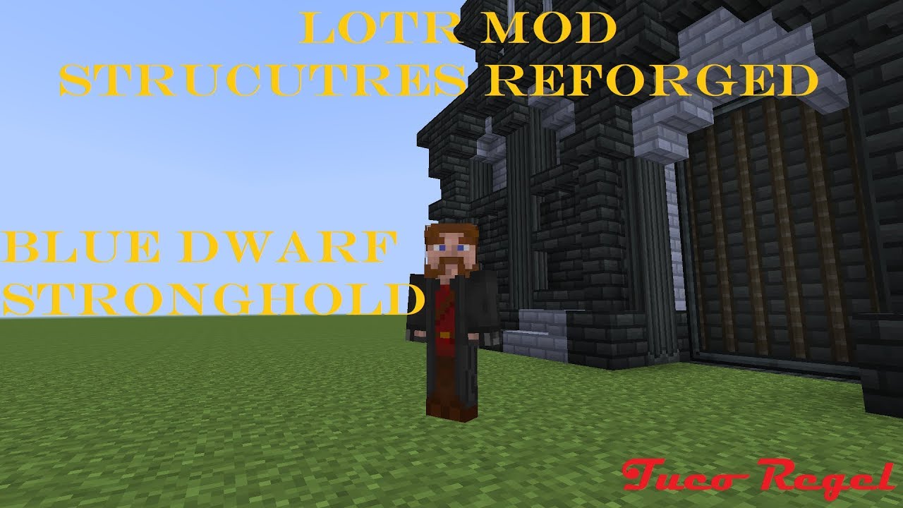 Lotr Mod Structures Reforged - Blue Dwarf Stronghold! - YouTube