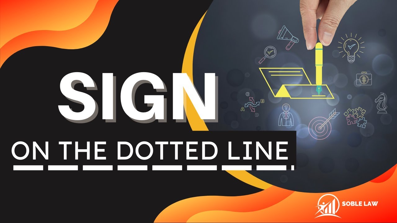 Sign on the Dotted Line or Wait to Consult With an Attorney - YouTube