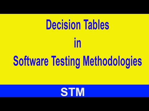 Decision Tables in Software Testing methodologies || Software Testing ...