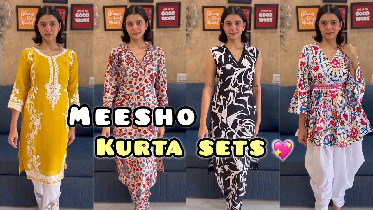 Meesho kurta sets ||Starting ₹267/-😨||#meesho #whatiorderedvswhatigot # ...