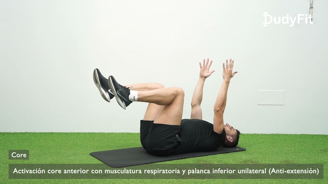 Activación core anterior con musculatura respiratoria y palanca ...