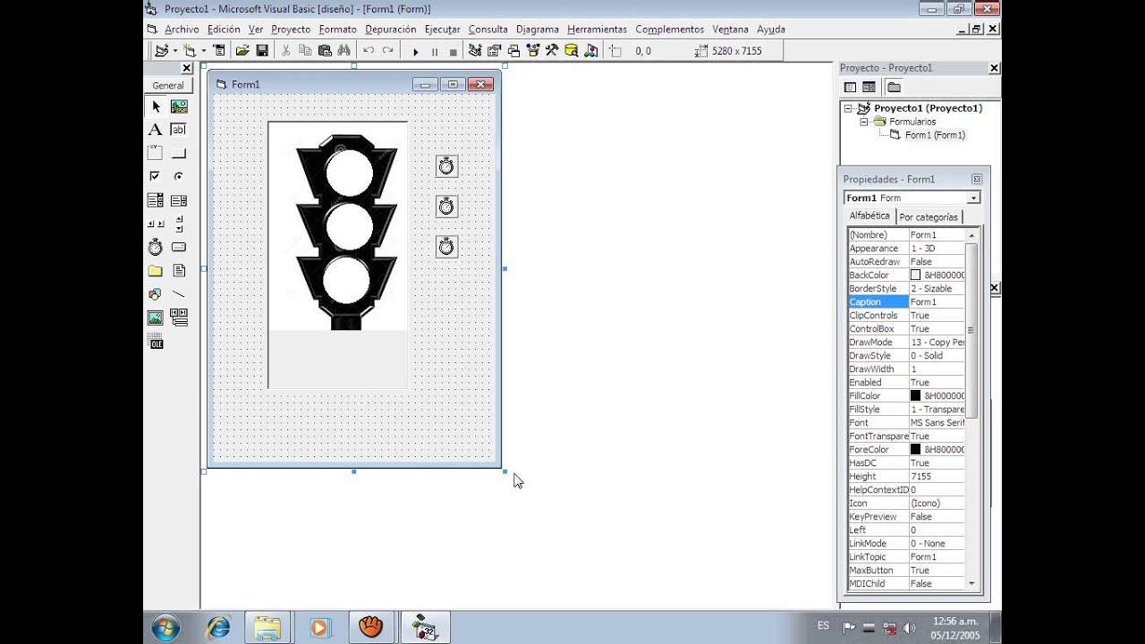 como hacer un semaforo en visual basic - YouTube