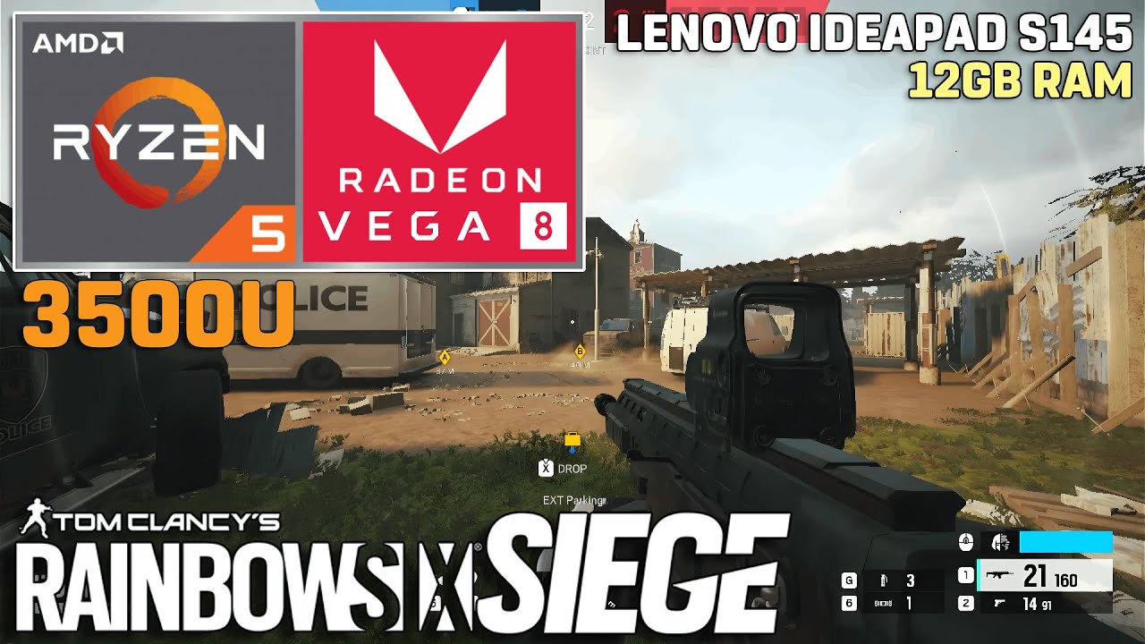 Rainbow Six Siege - Ryzen 5 3500U + VEGA 8 - 720p, Low Settings, 35W ...