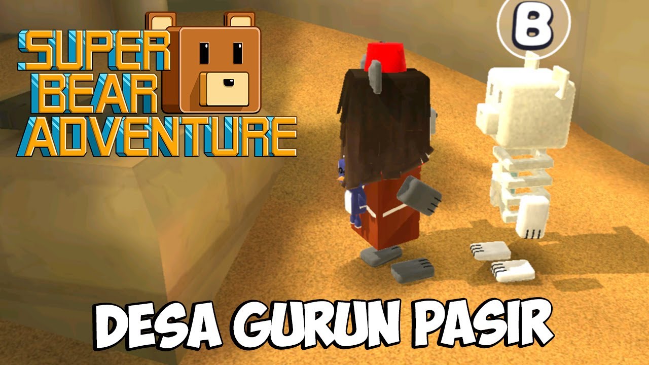 BERUANG MENYELAMATKAN TEMAN DI GURUN PASIR BEEMETHOP! Super Bear ...