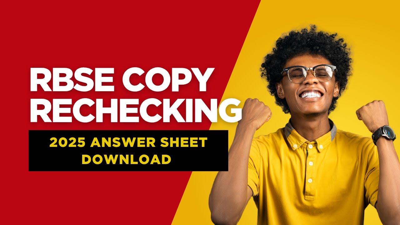 Rbse copy rechecking 2025 answer sheet photocopy kaise download kare rbse copy rechecking 2025 ...