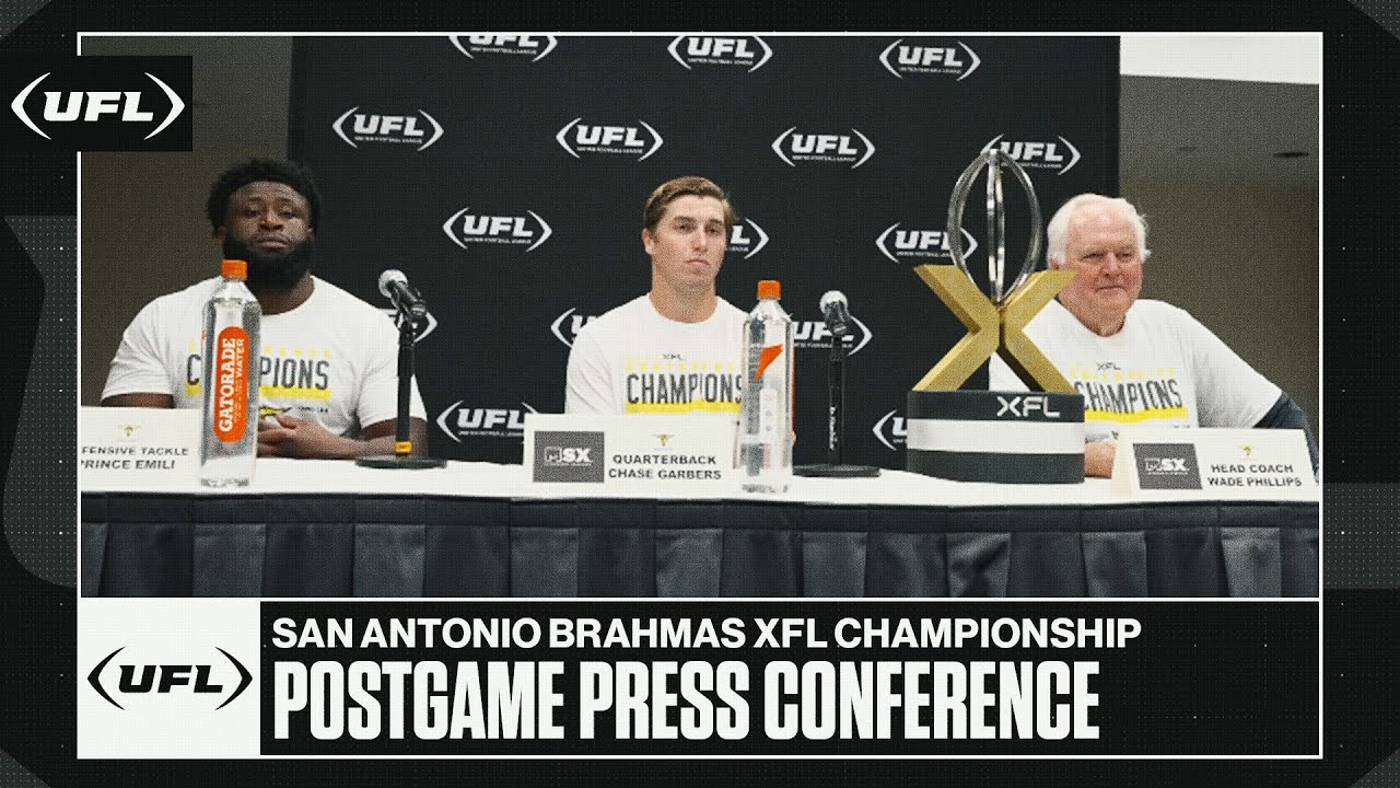 San Antonio Brahmas XFL Conference Championship postgame press ...