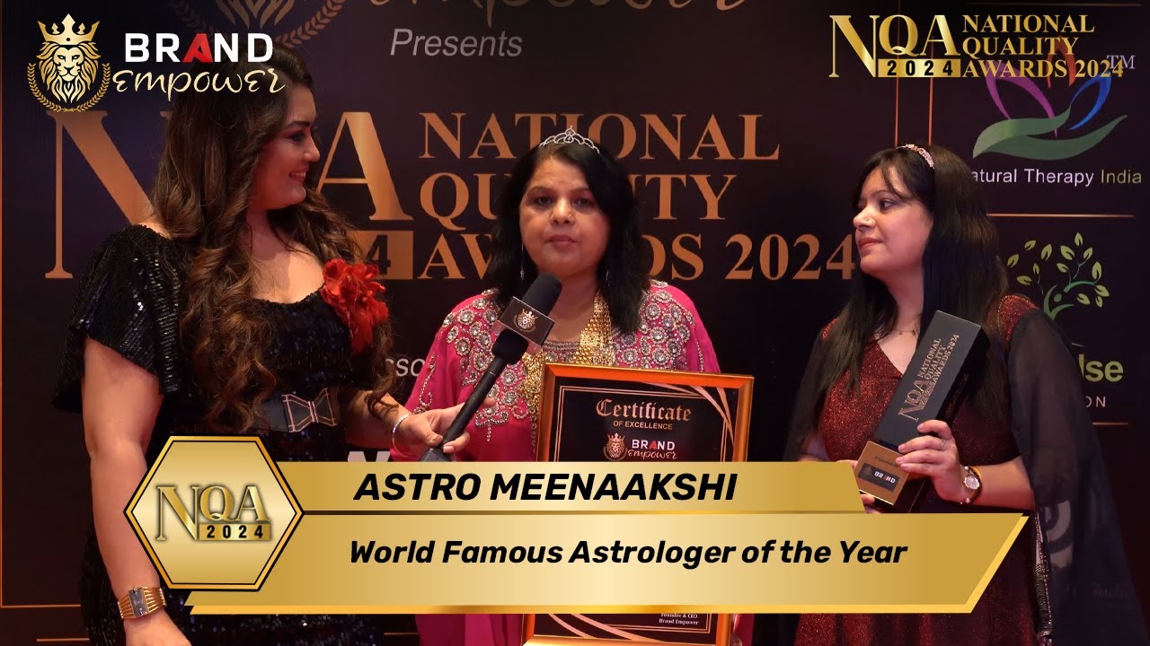 Astro Meenaakshi | Red carpet Interview at National Quality Awards 2024 ...