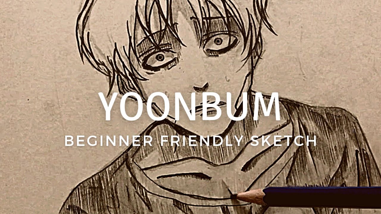 How to draw Yoonbum || Beginners Tutorial || Anime Drawing - YouTube