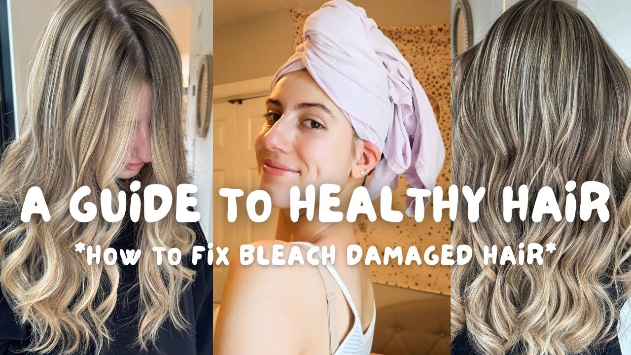 A GUIDE TO HEALTHY HAIR how to fix bleach damaged hair! - YouTube