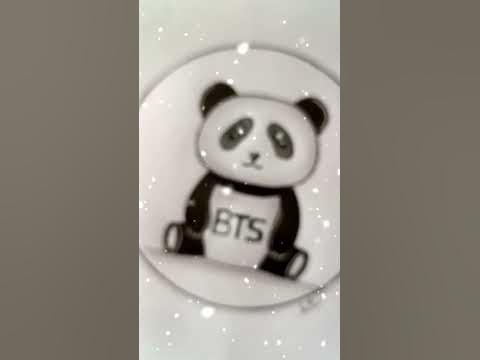 How to draw a cute BTS panda 🐼 #pandadrawing #bts #drawing#tiktok# ...