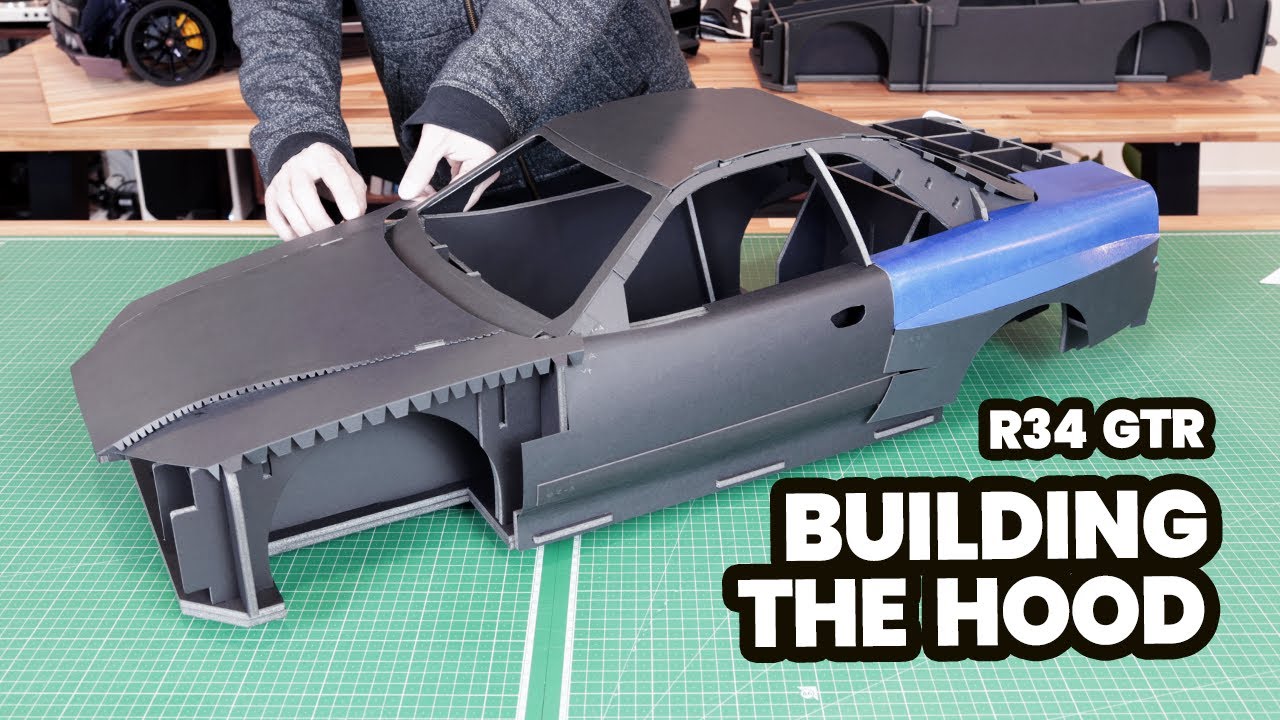 Creating A Hood For My Scratch Built Skyline R34 GTR - YouTube