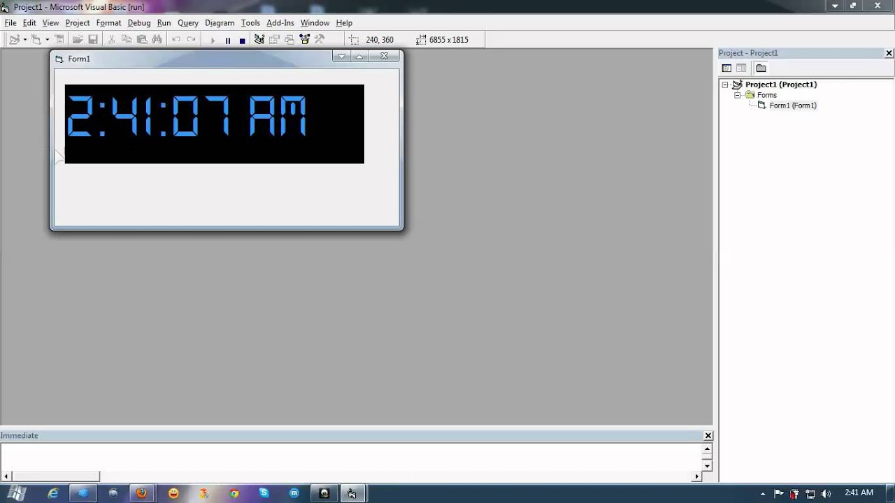 Membuat Jam Digital Dengan Visual Basic 6.0 #Yudhiaz Blacksider. - YouTube