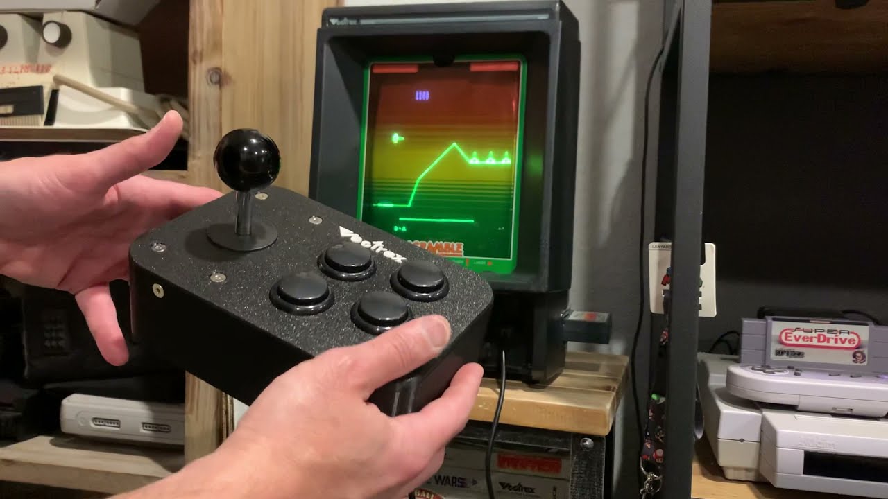 Vectrex Arcade Stick Joystick Control Pad Circuit Board DIY - YouTube