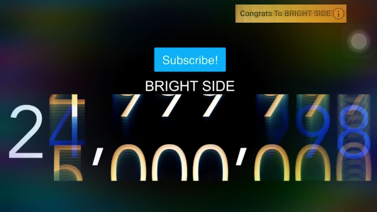 The Exact Moment The Bright Side Hit 25 Million Subscribers - YouTube