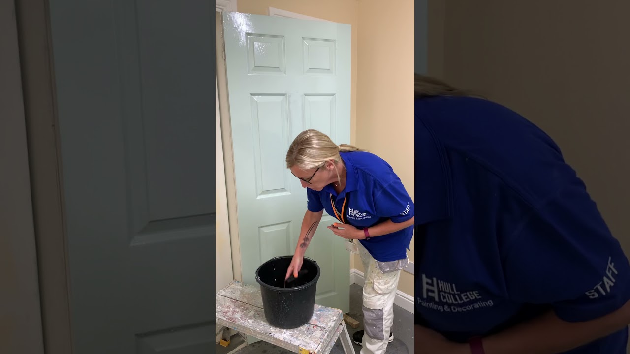 How to abrade a door wet ; using silicone carbide - YouTube