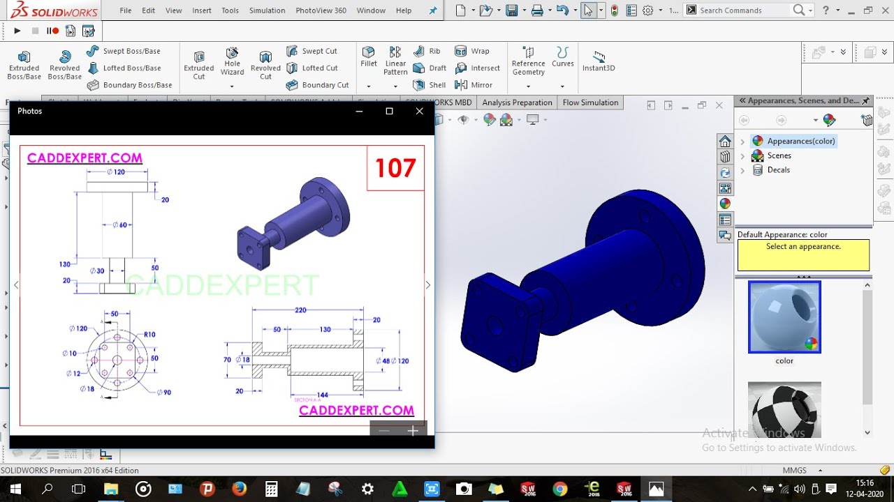 Solidworks tutorial for beginners 11 II Mr CAD Designer - YouTube