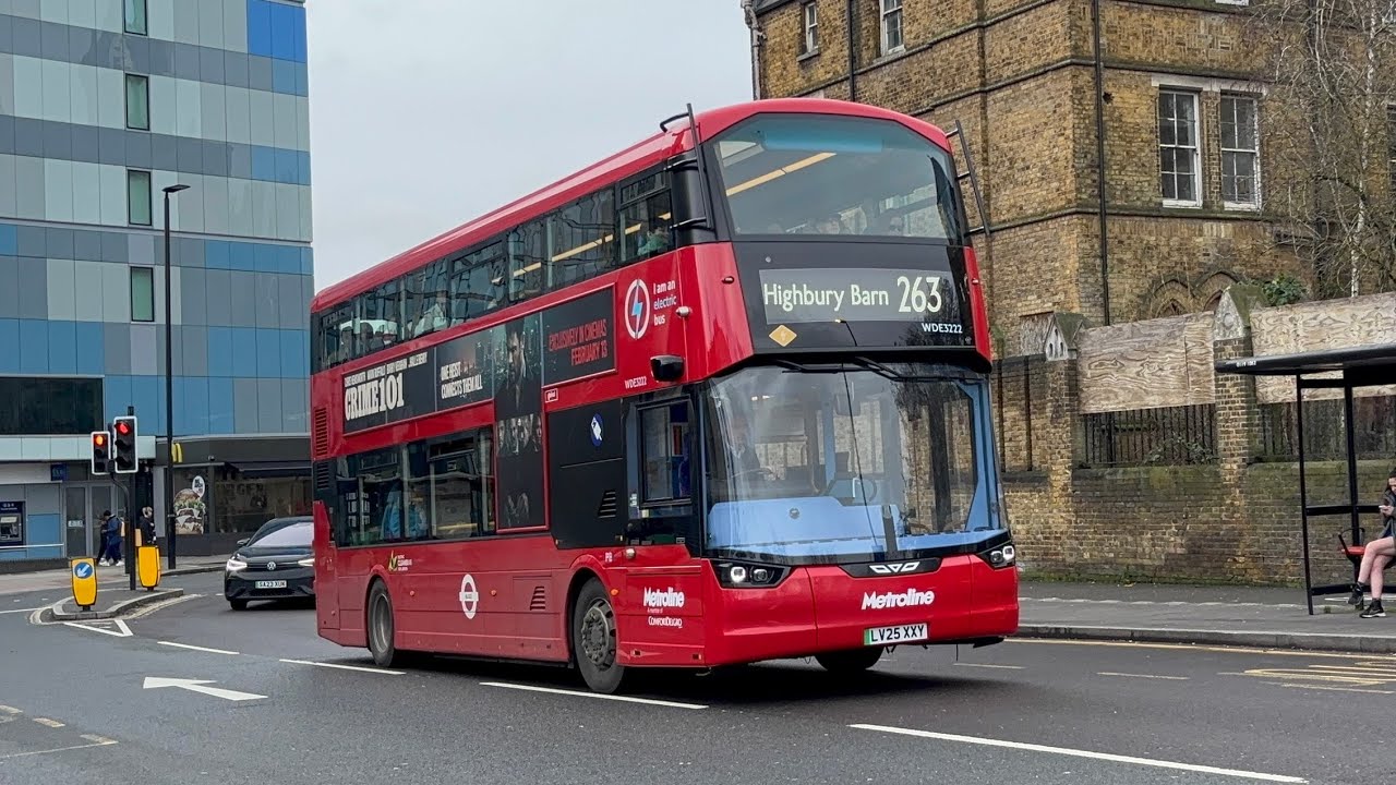 Buses in Archway February 2026 - YouTube