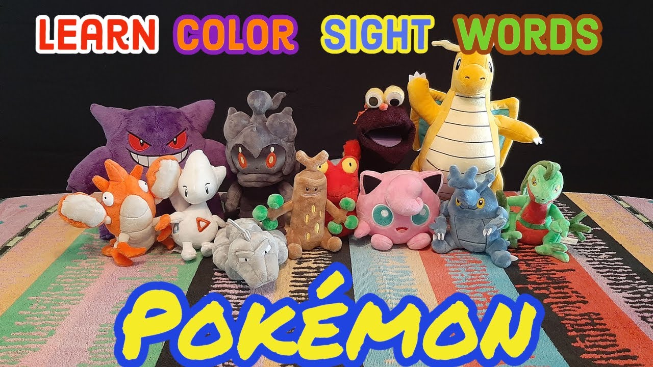 Use Pokemon To Teach Colors And Color Words | Learning With Pokemon ...