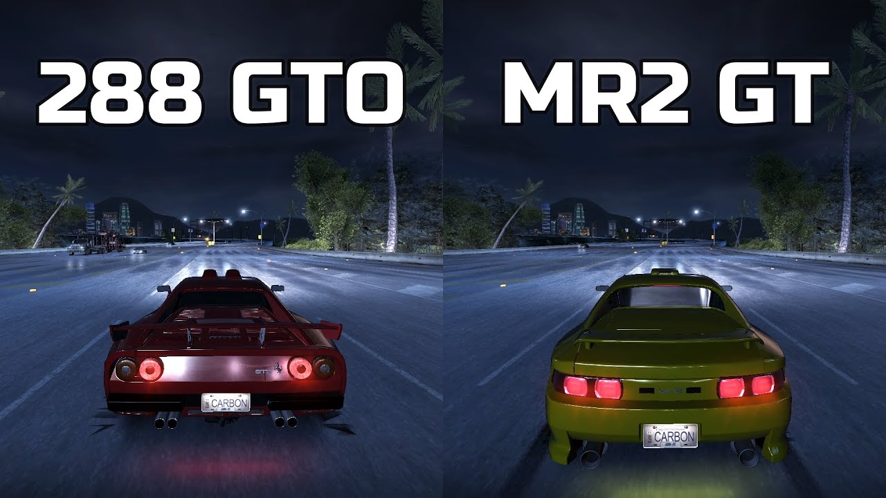 Ferrari 288 GTO vs Toyota MR2 GT - Need for Speed Carbon (Drag Race ...
