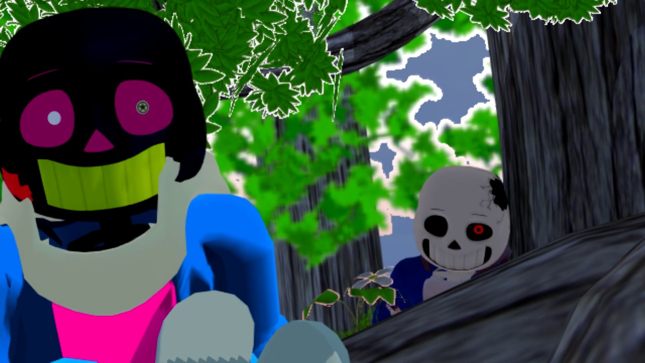 【MMD+DL】 Undertale Come Little Children 【Paper Jam x Horrortale sans ...