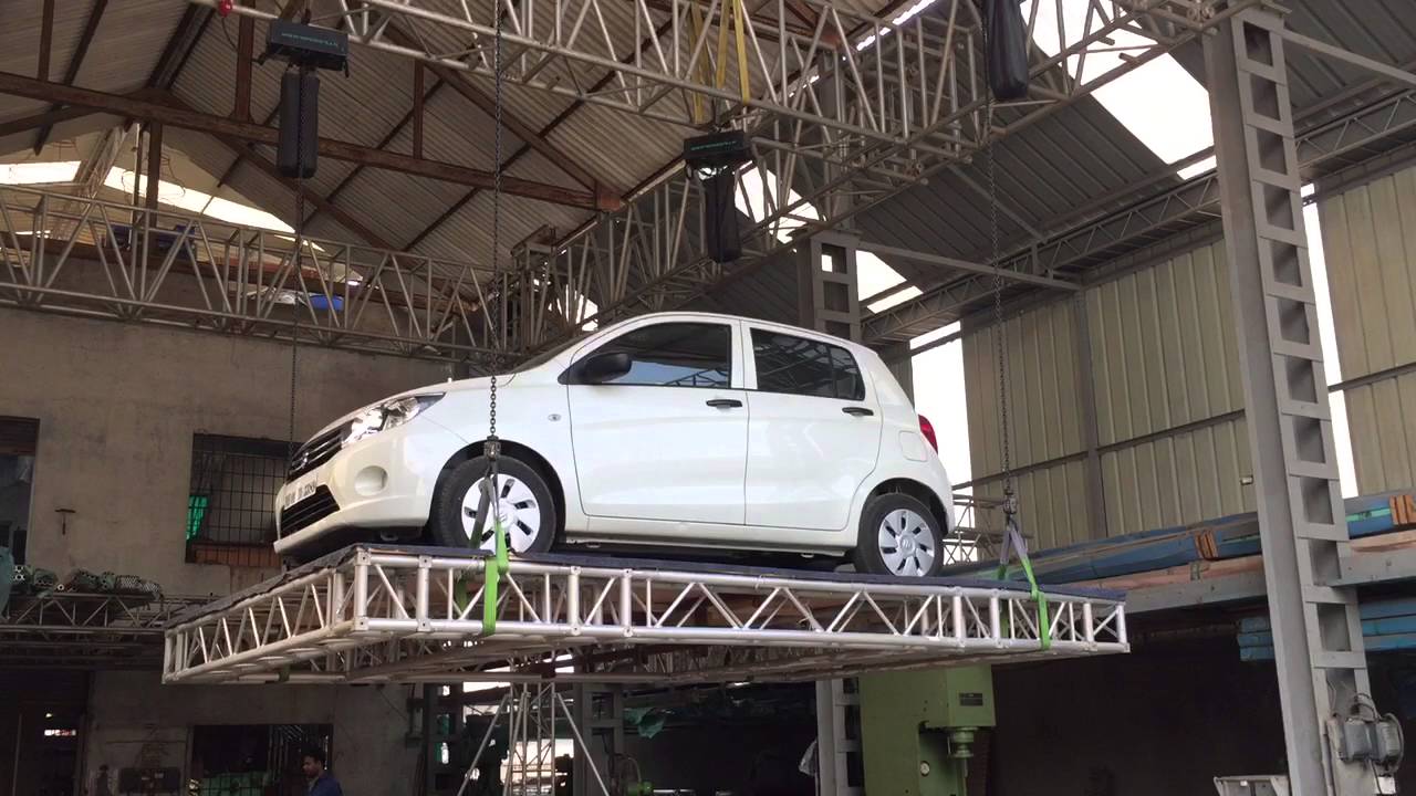 Car Lunch video at our factory Shiv Industries Motorised Truss video ...