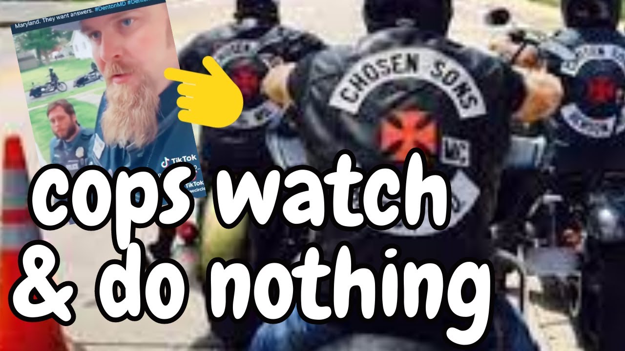 Chosen Sons commit illegal, cowardly act! Cops do NOTHING! - YouTube