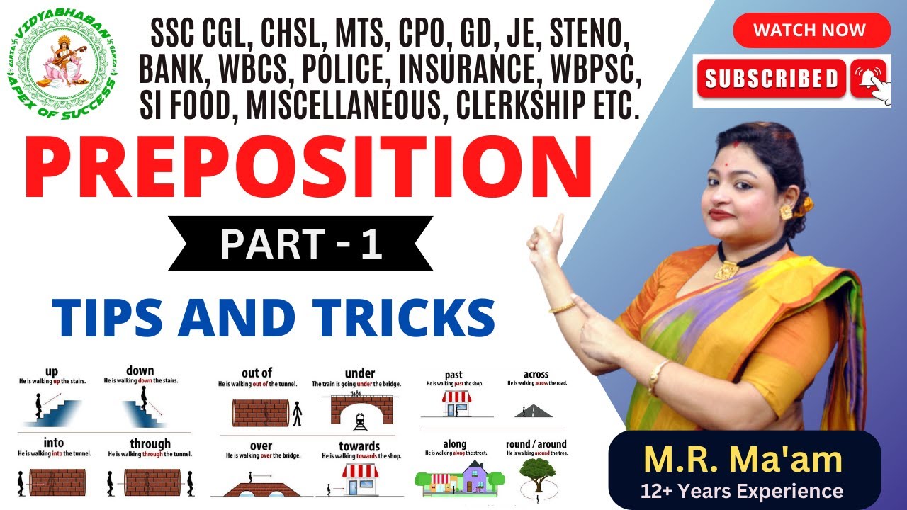 PREPOSITION (Class-1) I Grammar with Easy & Simple Tricks 🧨I SSC, WBCS ...