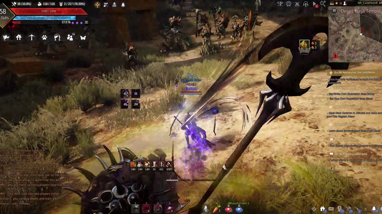 Sorcoress - Desert Naga Rotation - Black Desert Online (BDO) - YouTube