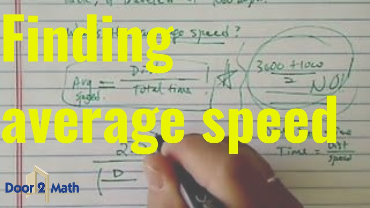 AVERAGE SPEED WORD PROBLEM Algebra Problem YouTube AVERAGE SPEED WORD PROBLEM Algebra Problem YouTube