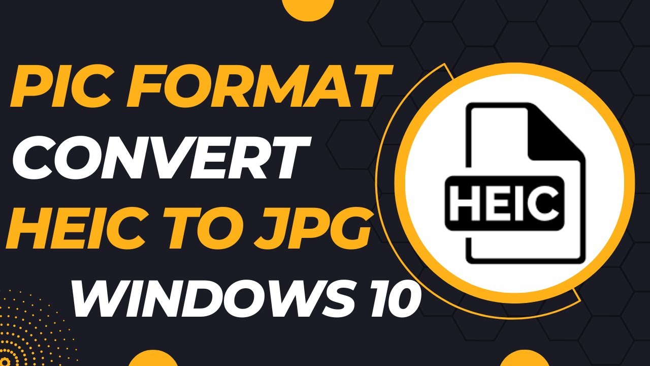 Convert HEIC file image to JPG format On Windows 10 - YouTube