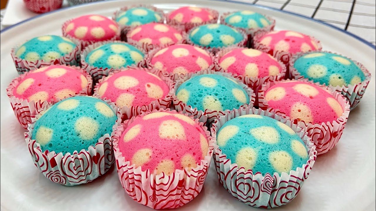 Apam Polkadot | Tips Apam Polkadot Lembut Gebu Sukatan Cawan - YouTube