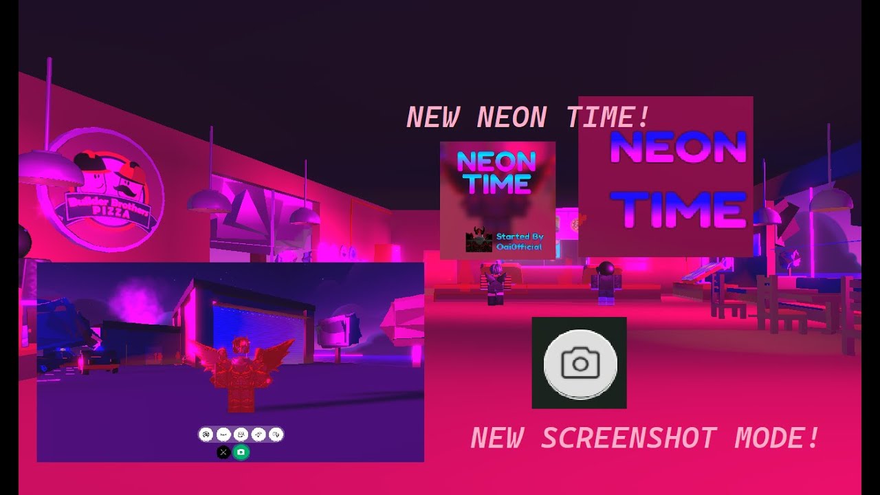 New 🍕Work at a Pizza Place NEON Update!!! (NEON TIME + NEW CAMERA MODE ...