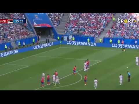 Kolarov free kick against Costa Rica