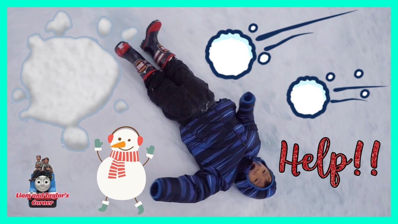 SNOW VALLEY Snow Slide Snowball Fight Family Fun Time Funny Snow Day ...