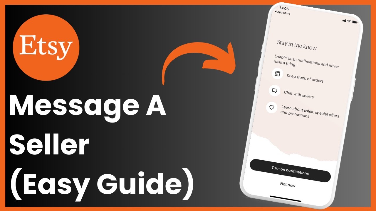 How To Message A Seller On Etsy ! - YouTube