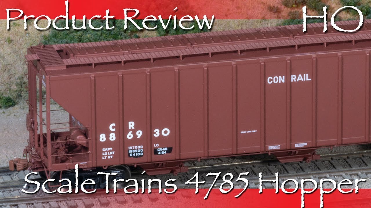 Product Review HO ScaleTrains P-S 4785 cf Covered Hopper - YouTube