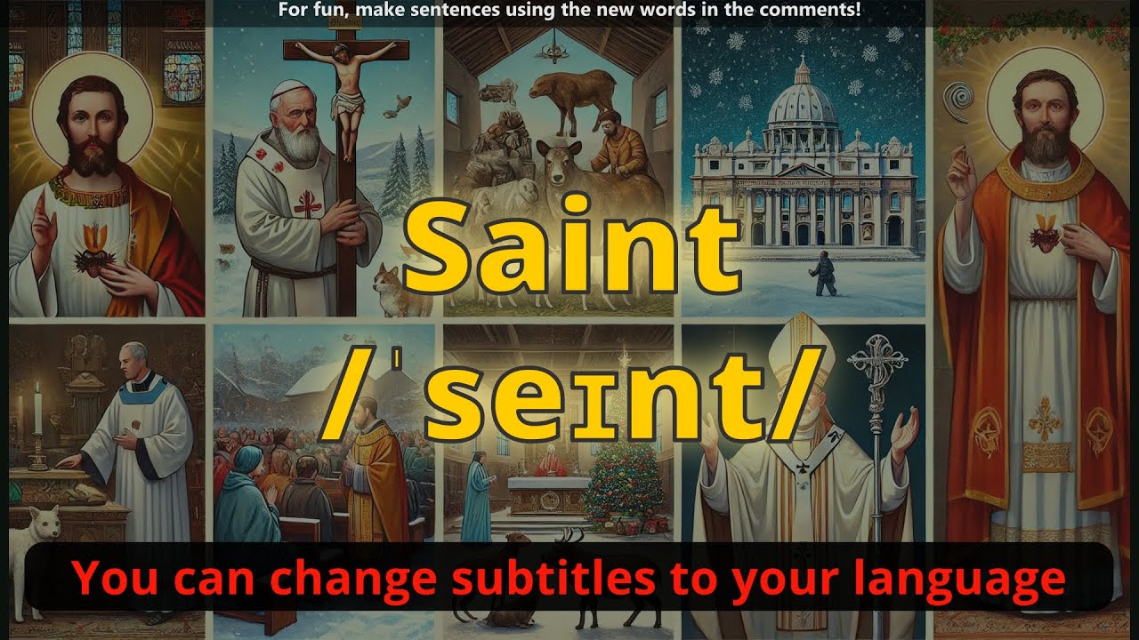 Saint meaning with 5 examples - YouTube