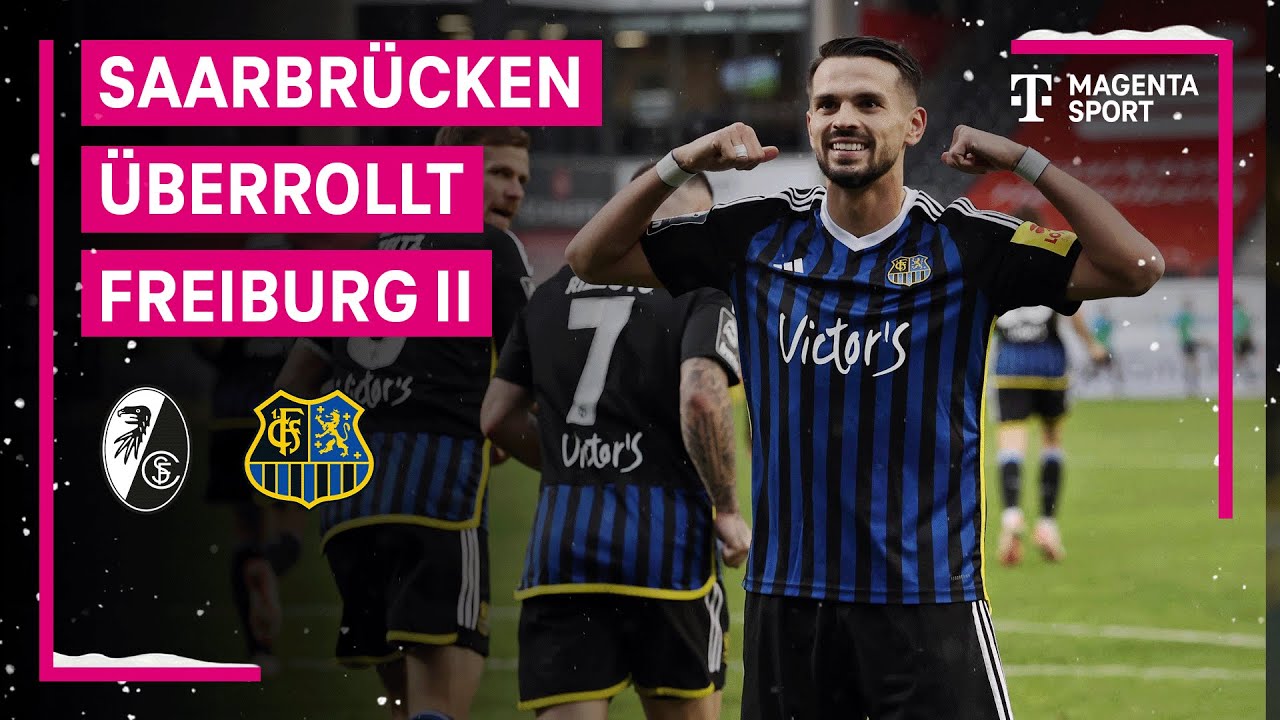SC Freiburg II - 1. FC Saarbrücken, Highlights mit Live-Kommentar | 3 ...