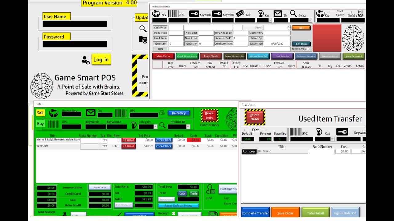 Game Smart POS New Interface Design and Theme Options - YouTube