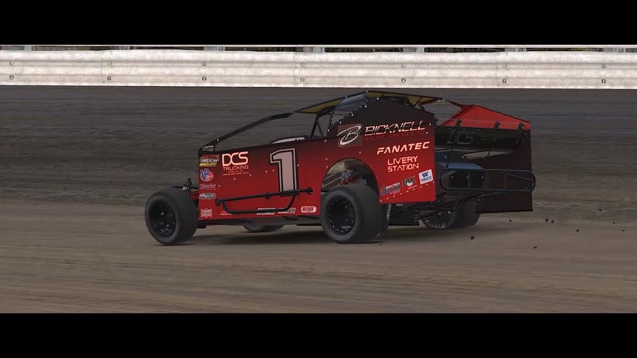 iRacing Win at Knoxville. Big Block Mods - YouTube