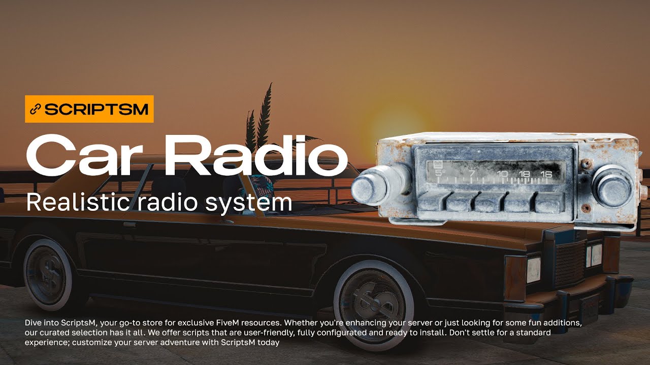 📻 FIVEM CAR RADIO | REALISTIC RADIO SYSTEM WITH SIGNAL & NOISE FEATURE ...